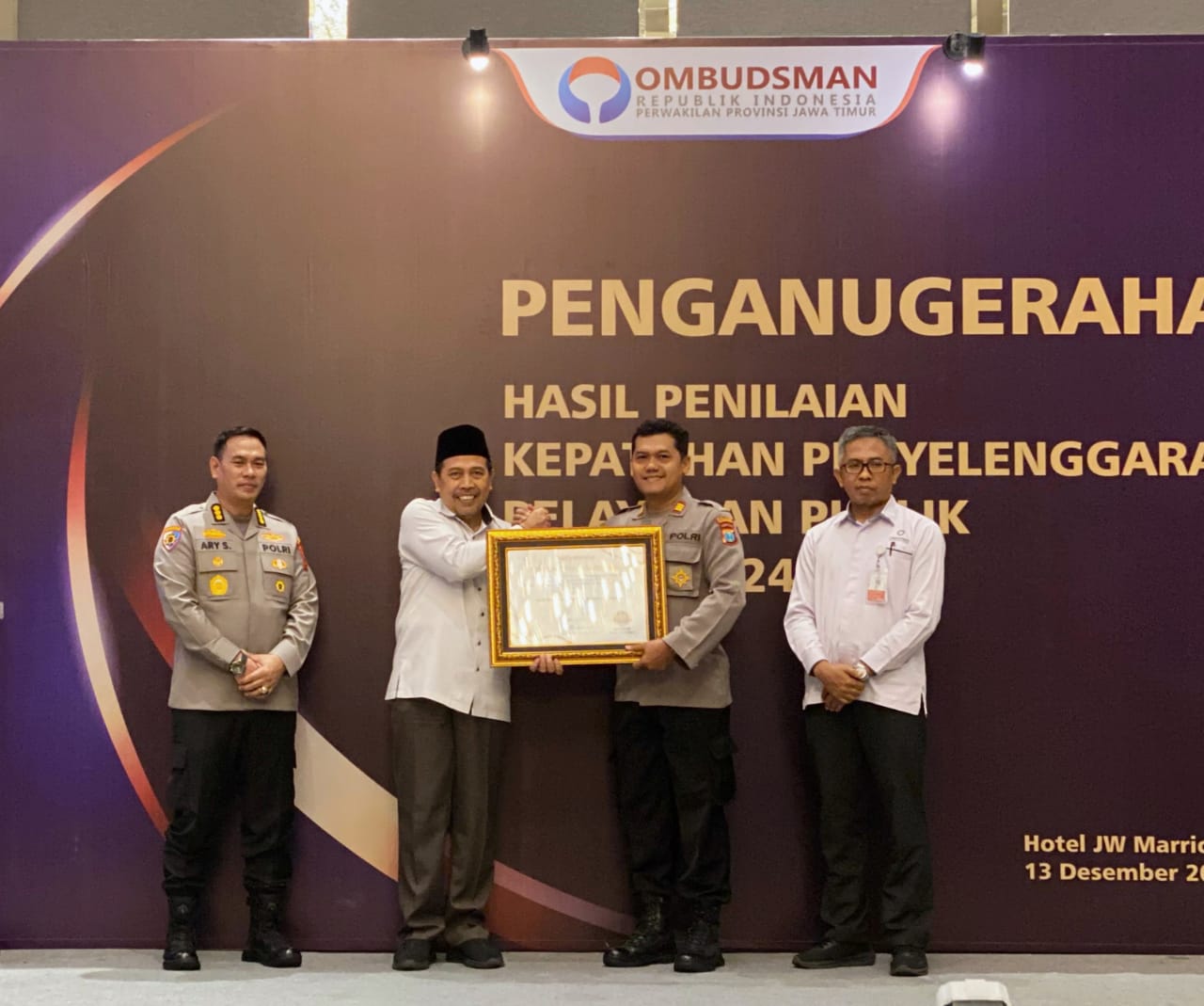 Polres Tulungagung Raih Predikat Zona Hijau Dalam Pelayanan Publik Versi Ombudsman – AIAnews.id